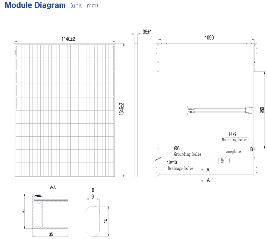 Hyundai Solar Panel 400W UF Black Frame